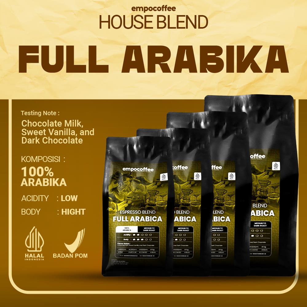 Full Arabika Espresso House Blend - Empo Coffee